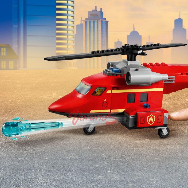 LEGO City - Elicopter de pompieri 60281, 212 piese | L60281